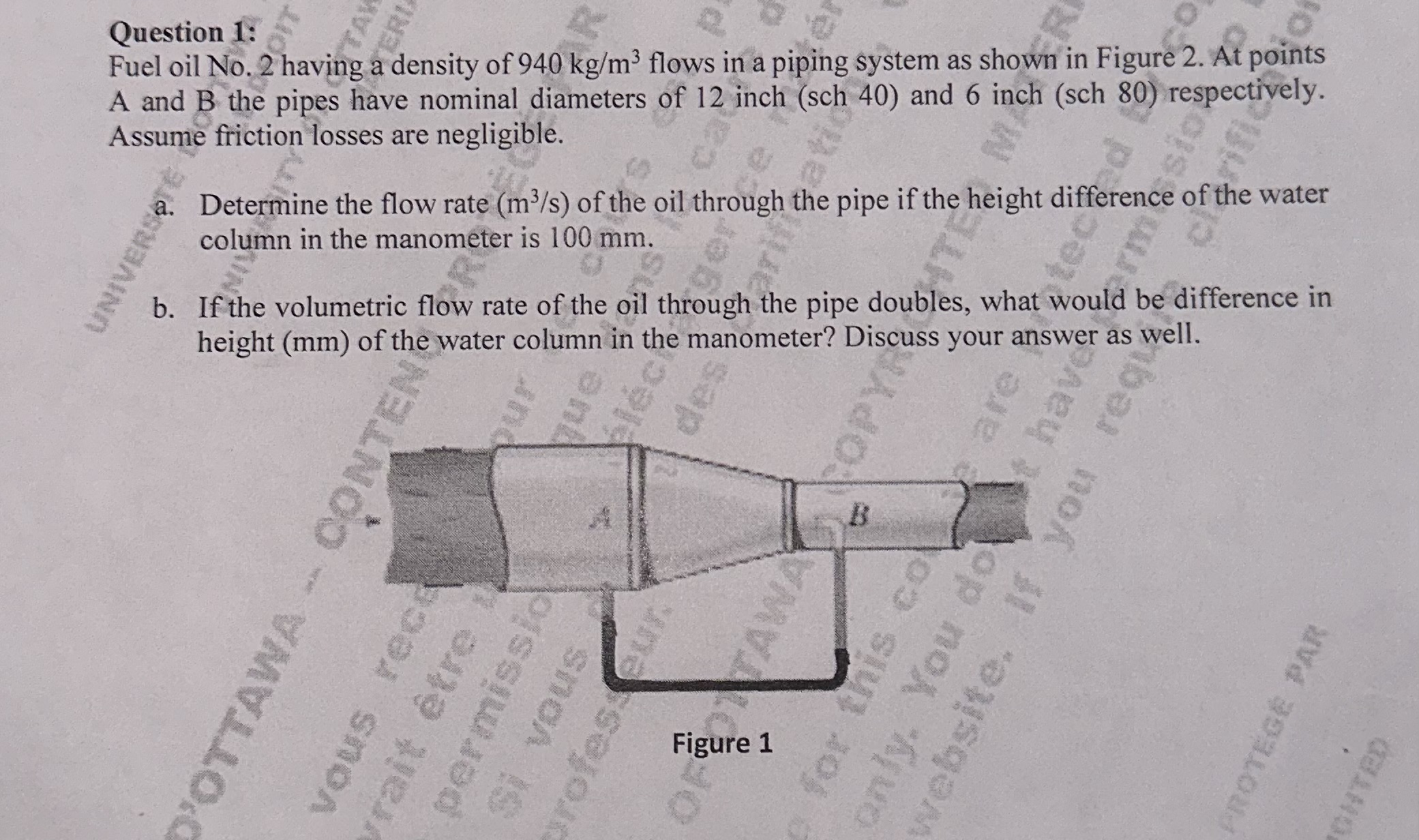 Solved Question 1: Fuel oil No. 2 having a density of 940 | Chegg.com