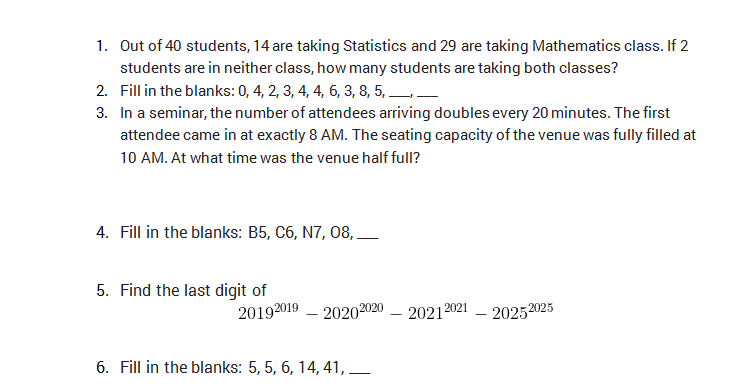 Solved 1. Out of 40 students, 14 are taking Statistics and | Chegg.com