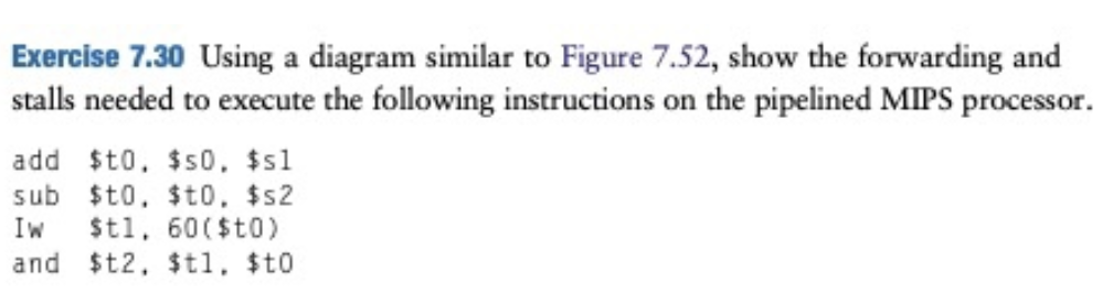 Solved Exercise 7.30 Using a diagram similar to Figure 7.52, | Chegg.com
