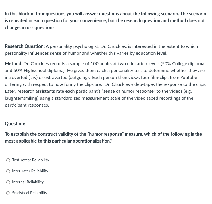 Solved In this block of four questions you will answer | Chegg.com