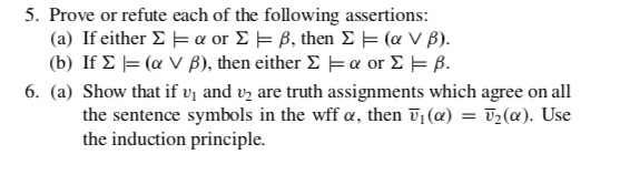 Solved 5. Prove or refute each of the following assertions: | Chegg.com