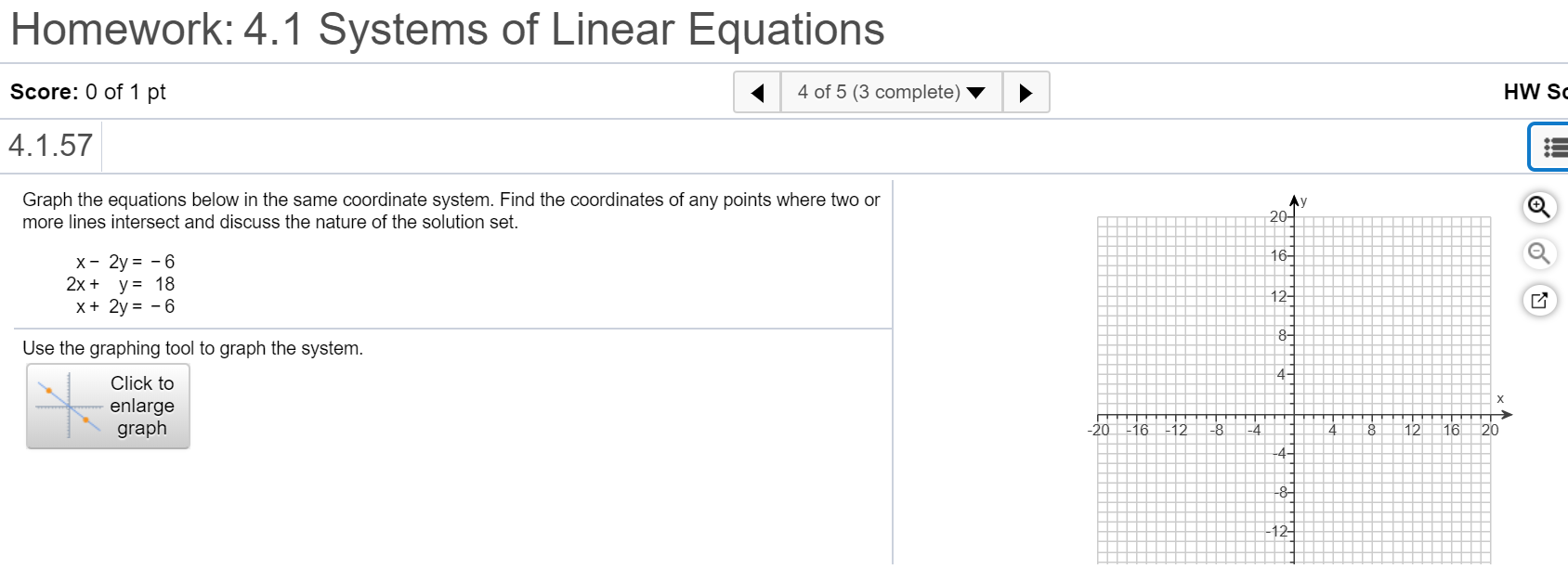 Solved Homework: 4.1 Systems of Linear Equations