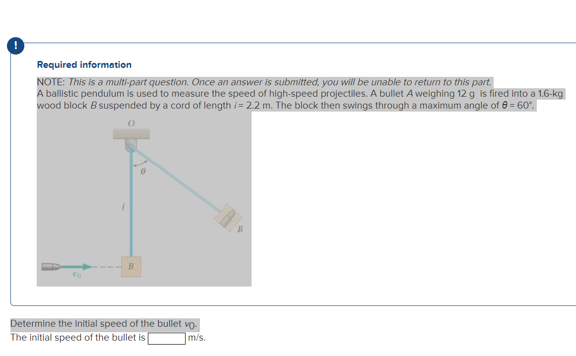 Solved b.) Determine the impulse imparted by the bullet on | Chegg.com