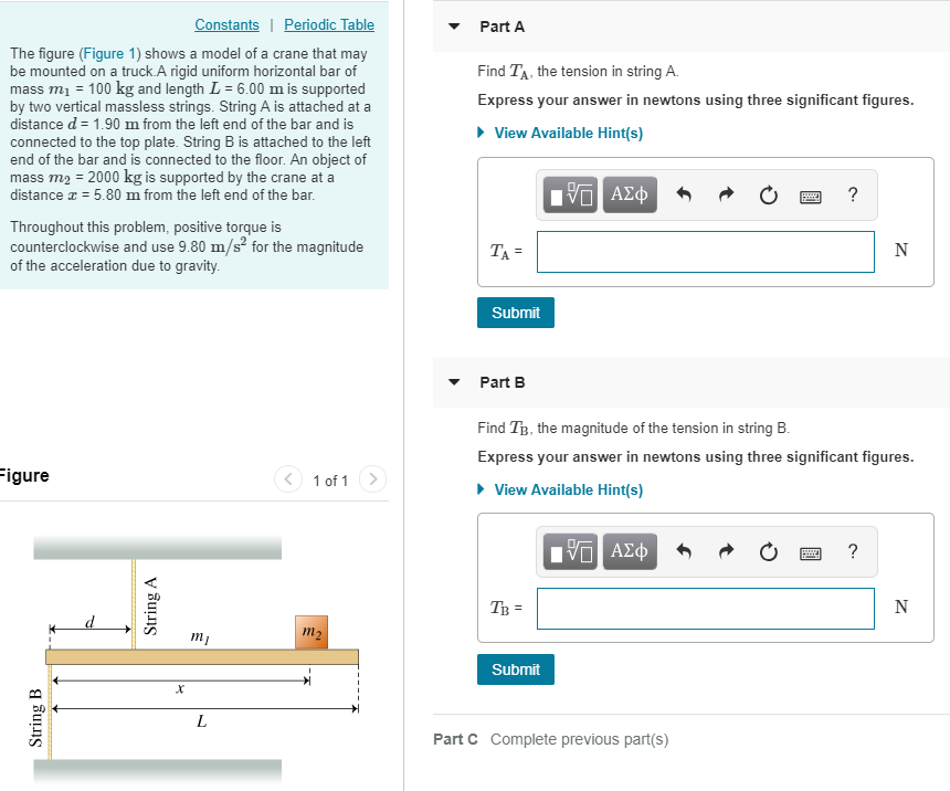 Solved Constants | Periodic Table Part A The figure (Figure | Chegg.com