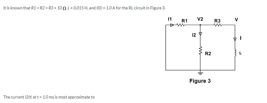 Solved It is known that R1 = R2 = R3 = 10 2.L = 0.015 H, and | Chegg.com