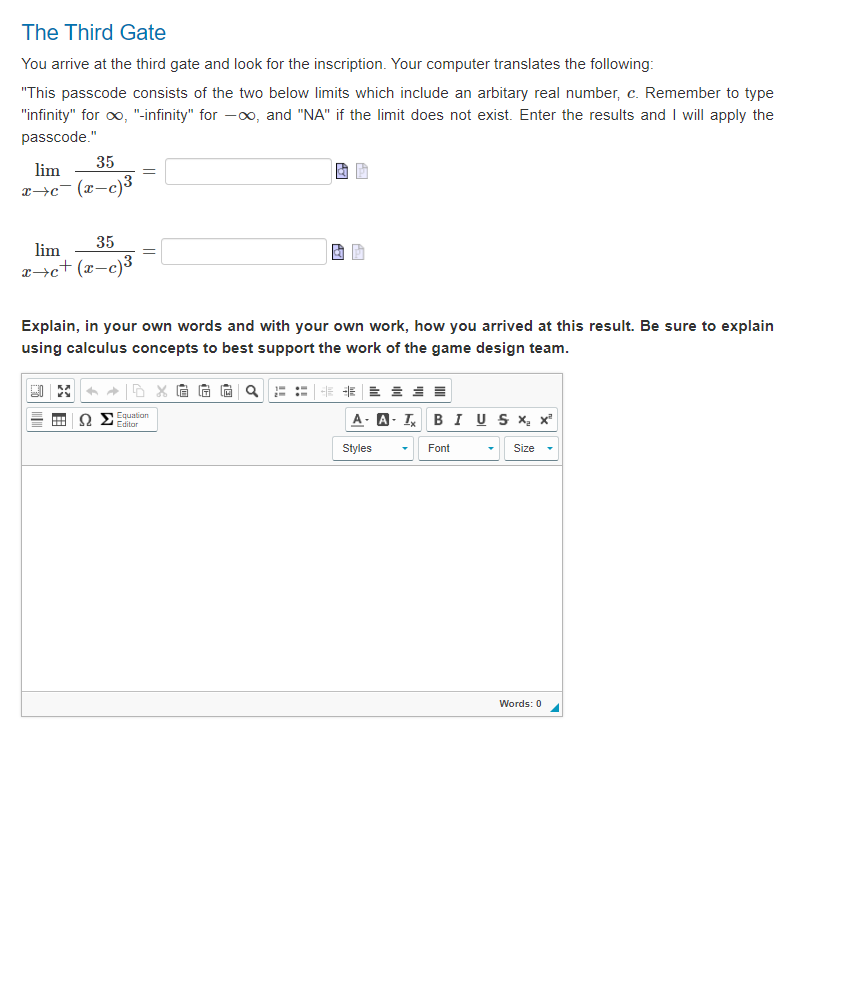 Solved The Third Gate You arrive at the third gate and look | Chegg.com