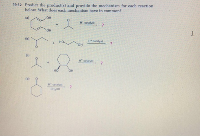 Solved 19-33 Predict the product(s) and provide the | Chegg.com