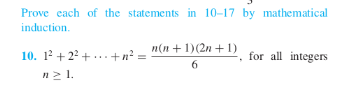 Solved Prove each of the statements in 10-17 by mathematical | Chegg.com