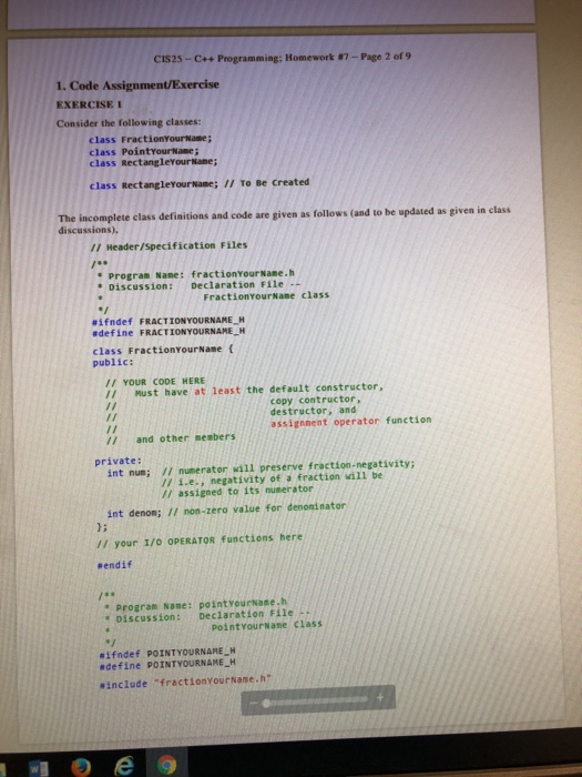 CIS25-C++ Programming: Homework #7-Page 1 of 9 | Chegg.com