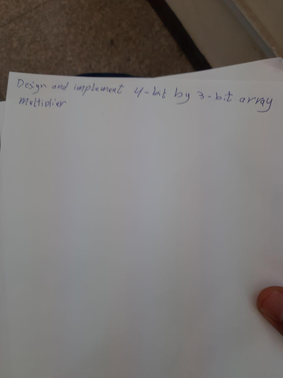 Solved Design and implement to hit by 3-bit multiplier array | Chegg.com