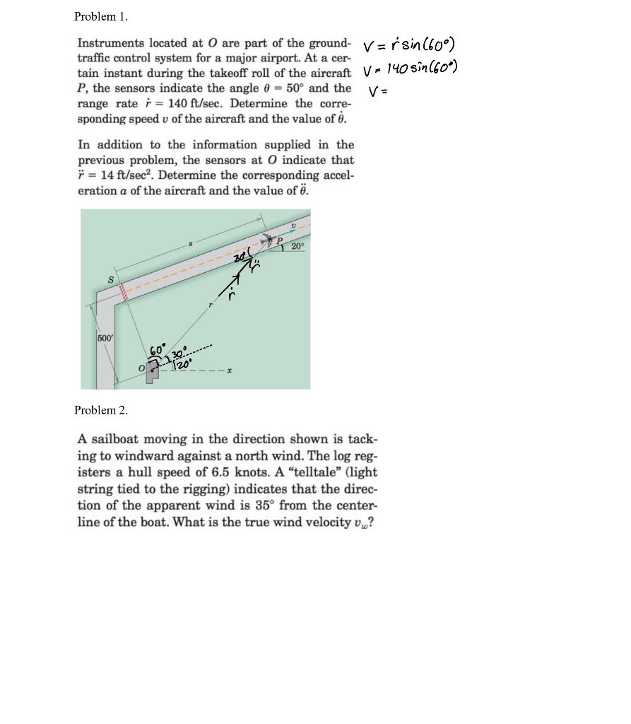 Solved Problem 1. Instruments located at 0 are part of the | Chegg.com