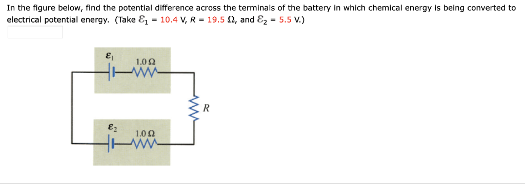 Solved In the figure below, find the potential difference | Chegg.com