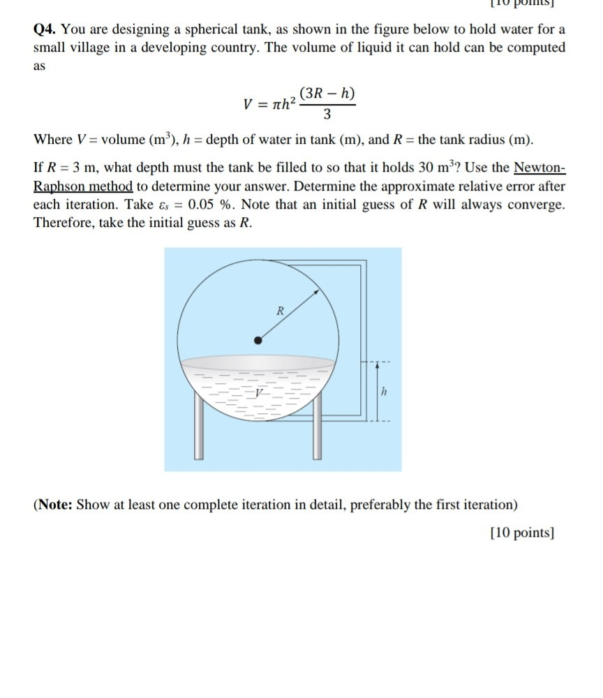 Solved You are designing a spherical tank, as shown in the | Chegg.com