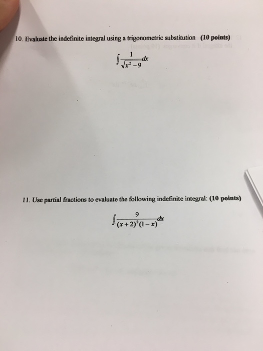 Solved Evaluate the indefinite integral using a | Chegg.com