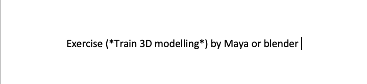 Solved Exercise (*Train 3D modelling*) by Maya or blender| | Chegg.com