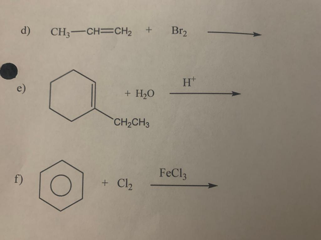 Solved CH3−CH=CH2+Br2 | Chegg.com