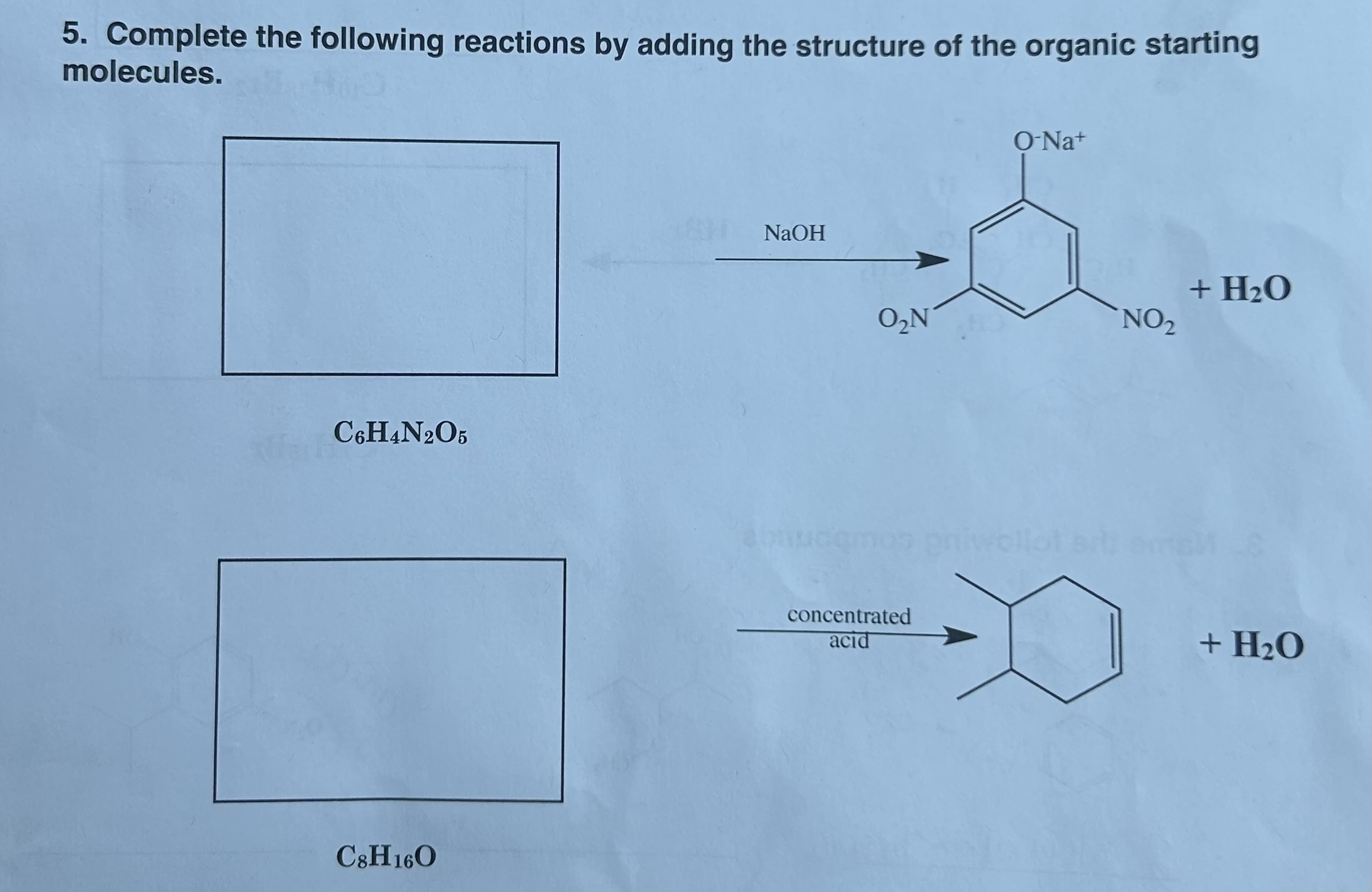 Solved Complete the following reactions by adding the | Chegg.com