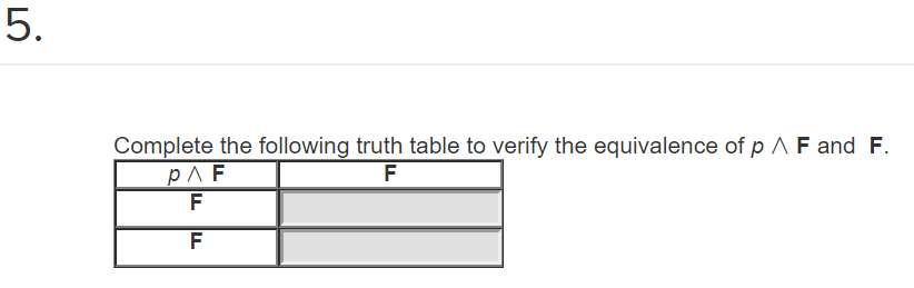 5 Complete the following truth table to verify the | Chegg.com