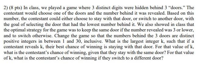 Solved This is an intro to discrete structures course. I'm | Chegg.com