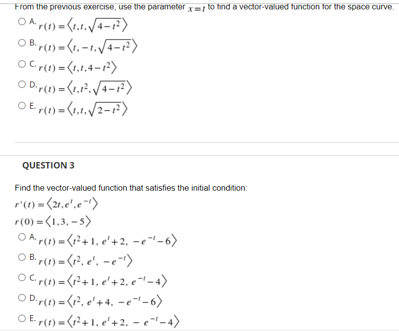 Solved Sketch The Space Curve Represented By The