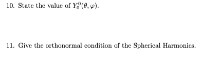 Solved 10. State the value of Y(0,6). 11. Give the | Chegg.com