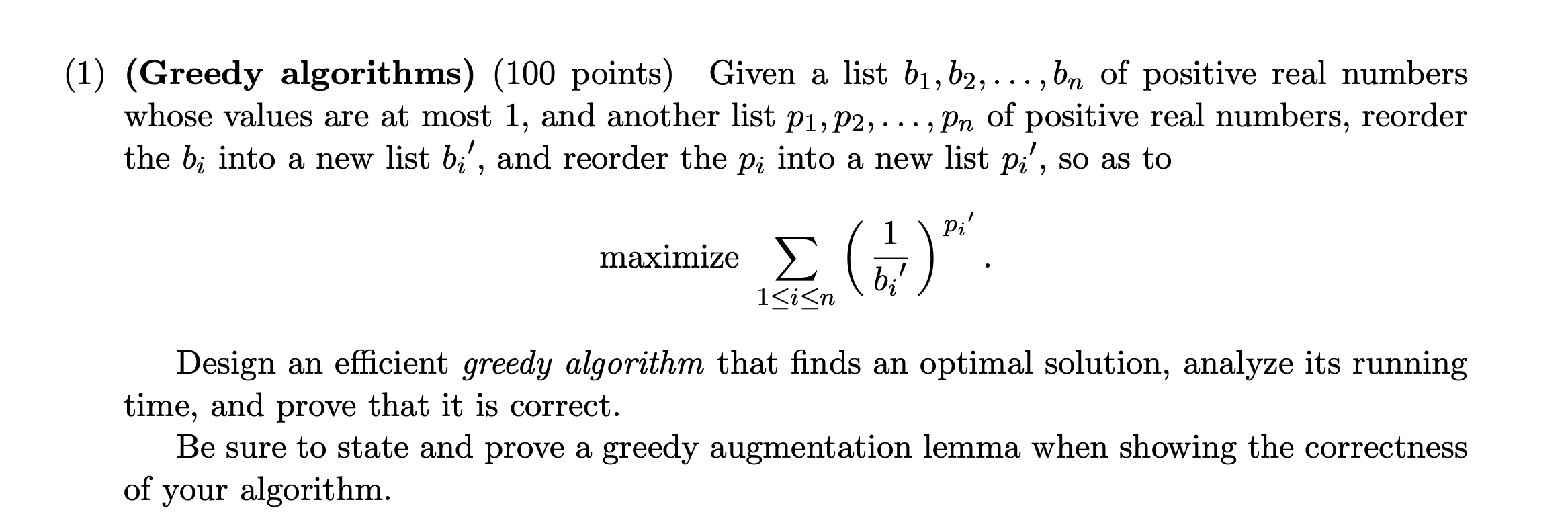 Solved Please explain a greedy procedure, pseudocode and | Chegg.com