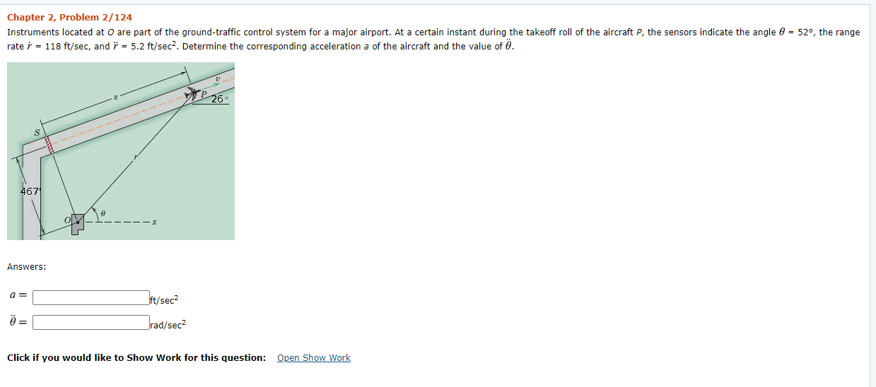 Solved Chapter 2, Problem 2/124 Instruments located at O are | Chegg.com