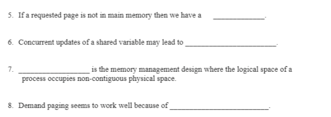Solved The list of choices: Segment Map Table Paging Cache | Chegg.com