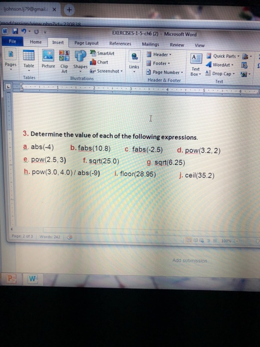 Solved johnsonJj79@gmailX+ EXERCISES-1-5-ch6 (2)-Microsoft | Chegg.com