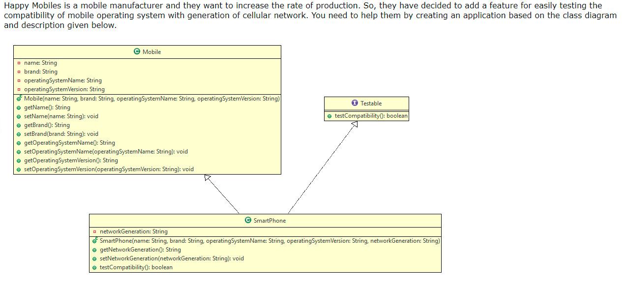Solved Interface problem in java I need to implement for | Chegg.com
