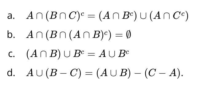 Solved Prove the following using the set theory laws, as | Chegg.com