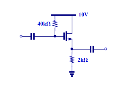Solved (1) draw small signal circuit (2) find dc source | Chegg.com