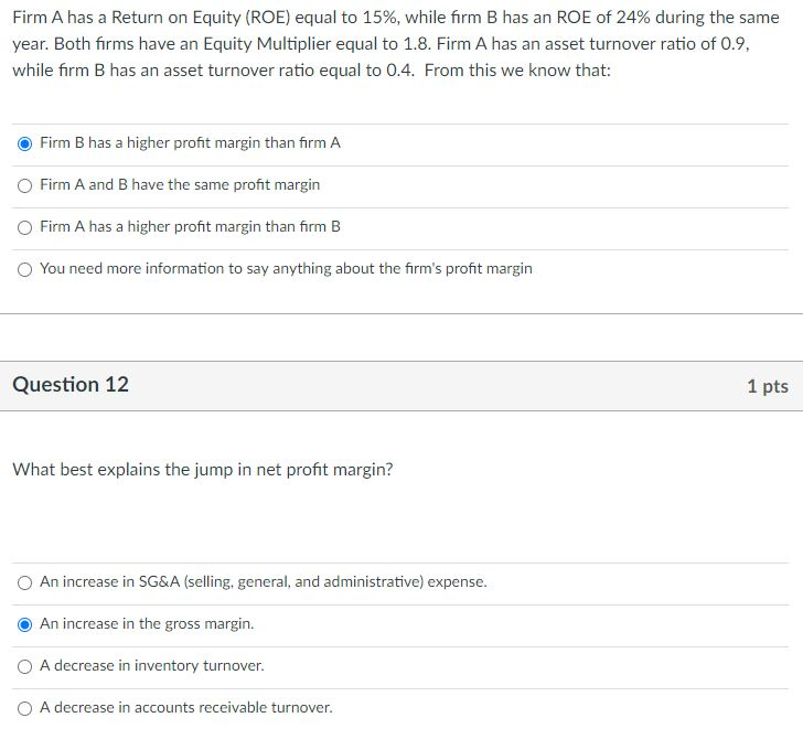 Solved Firm A has a Return on Equity (ROE) equal to 15%, | Chegg.com