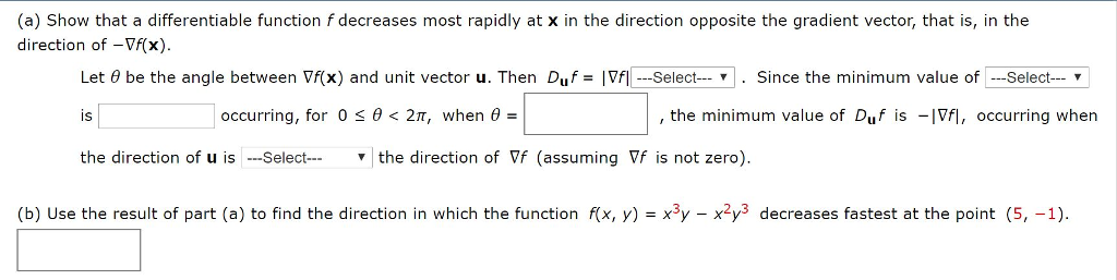 Solved (a) Show that a differentiable function f decreases | Chegg.com