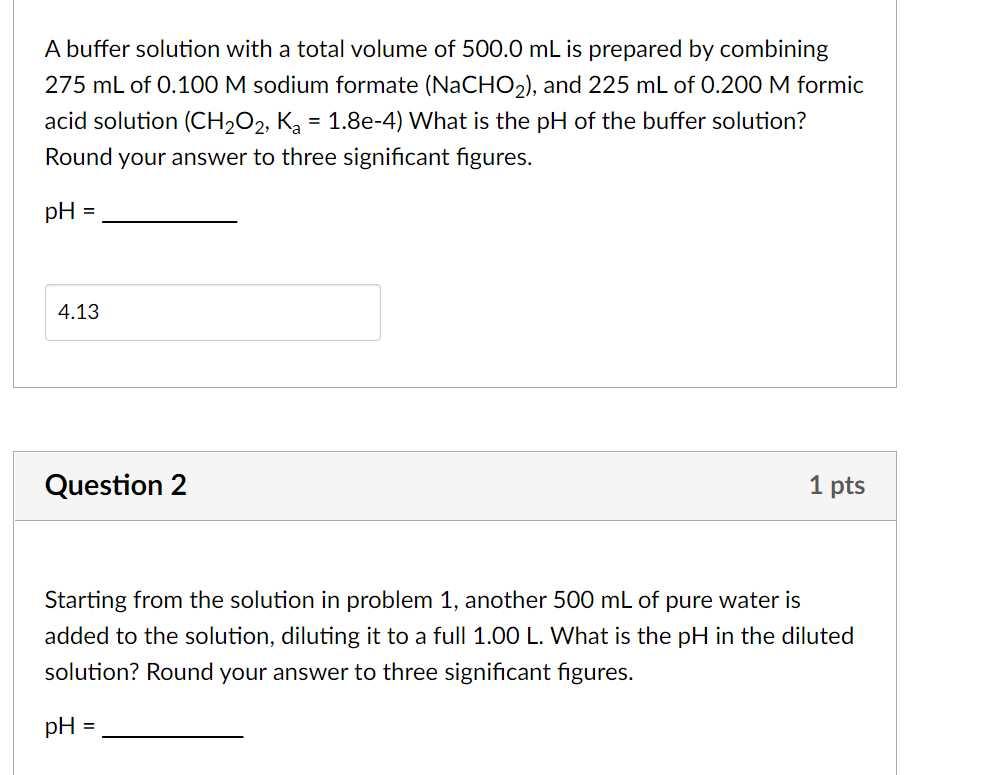 Solved A buffer solution with a total volume of 500.0 mL is | Chegg.com