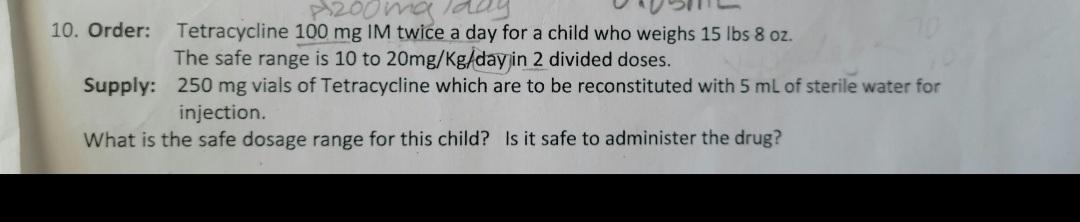 Solved 3. The pediatrician prescribes Ceftriaxone 100 mg IM | Chegg.com