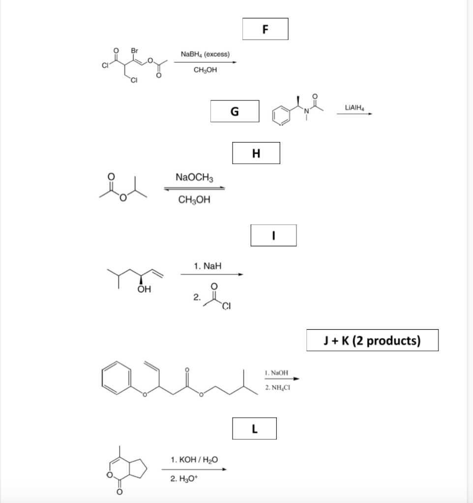 Solved Fill the boxes below with the missing reactants, | Chegg.com