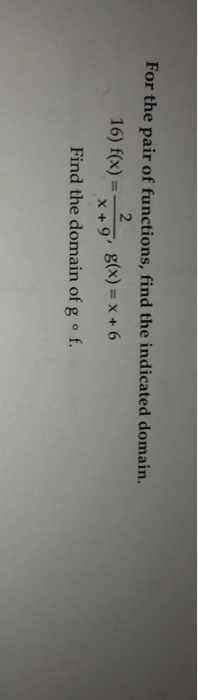 Solved For the pair of functions, find the indicated | Chegg.com