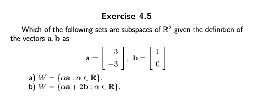 Solved Which of the following sets are subspaces of R2 given | Chegg.com