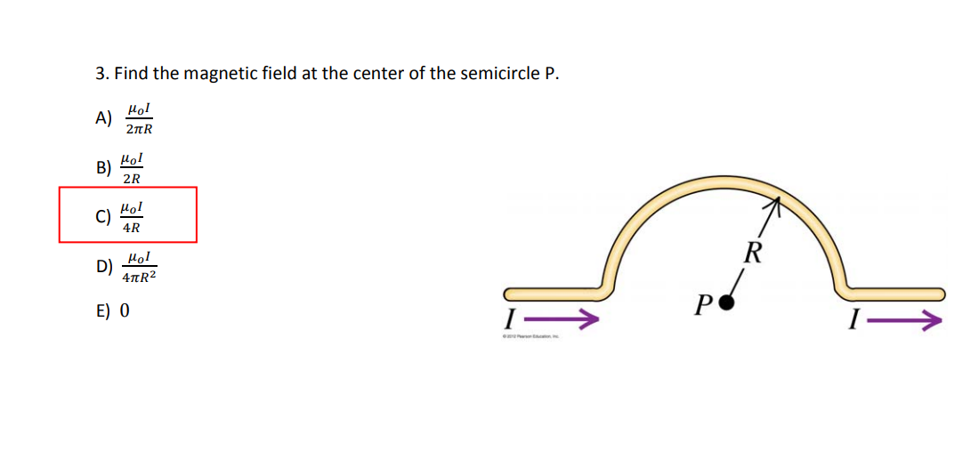 Solved Find the magnetic field at the center of the | Chegg.com