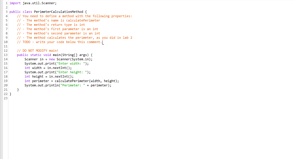 Solved in the comments of PerimeterCalculationMethod. | Chegg.com