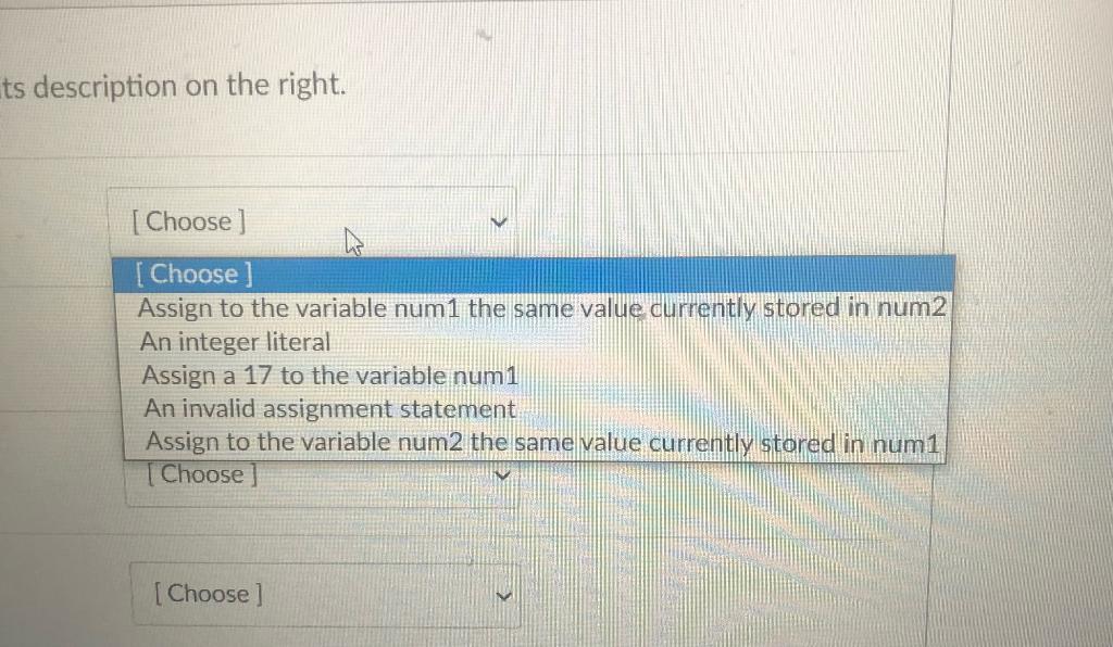 Solved Question 9 4 pts Match the code on the left with its | Chegg.com