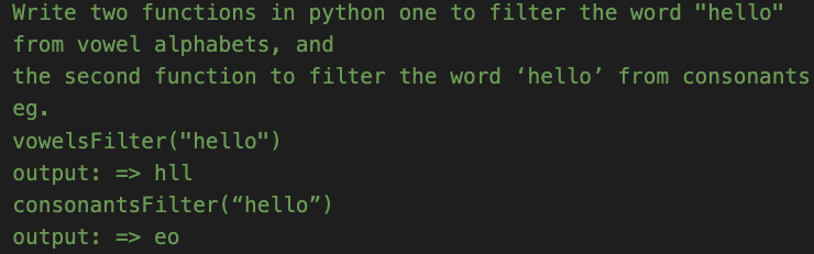 Solved Write two functions in python one to filter the word | Chegg.com