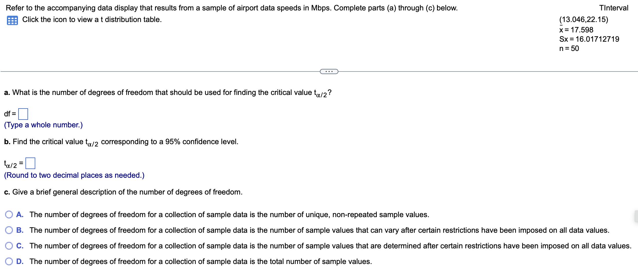 Solved Refer to the accompanying data display that results | Chegg.com