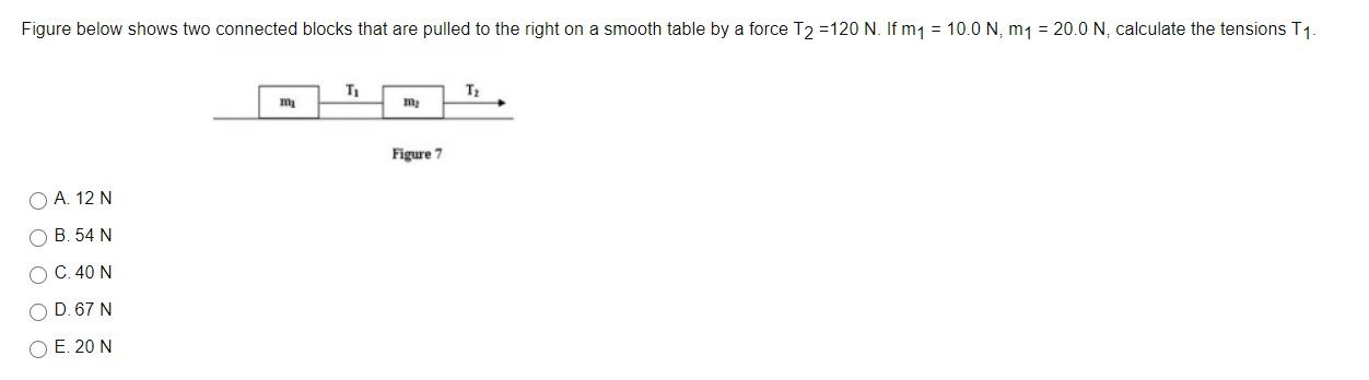 Solved Figure below shows two connected blocks that are | Chegg.com