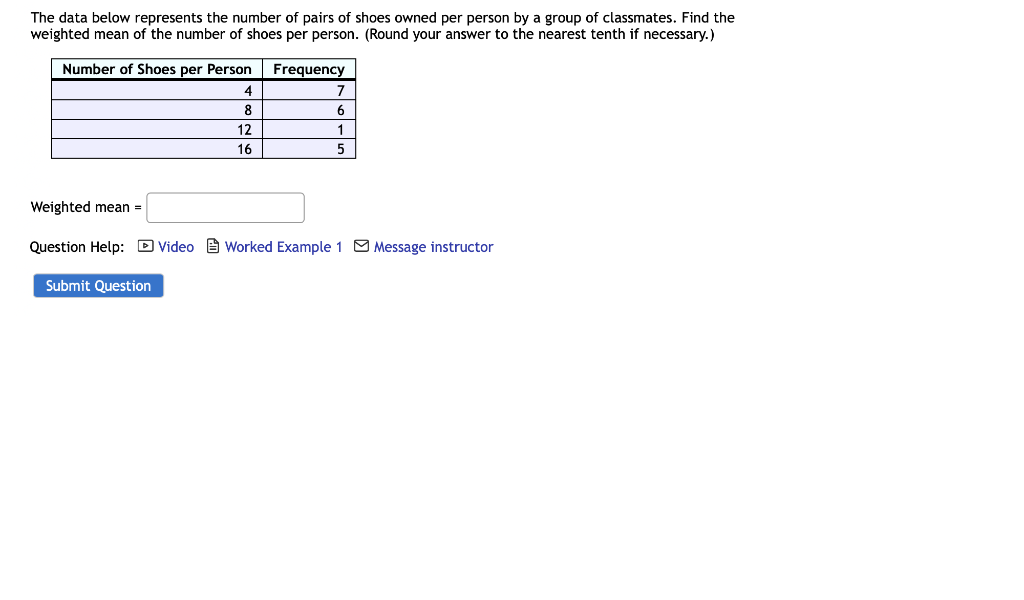 Solved The data below represents the number of pairs of | Chegg.com