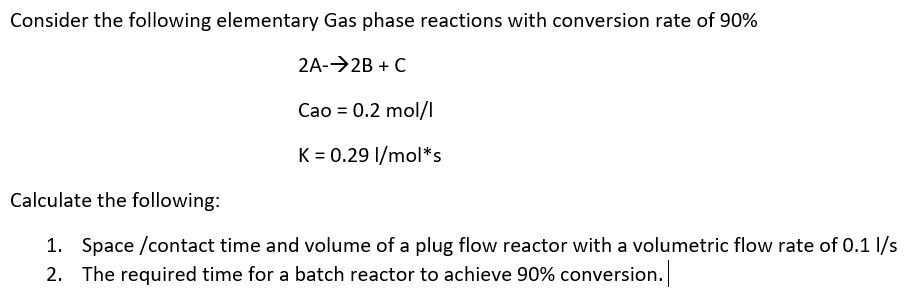 Solved Consider the following elementary Gas phase reactions | Chegg.com