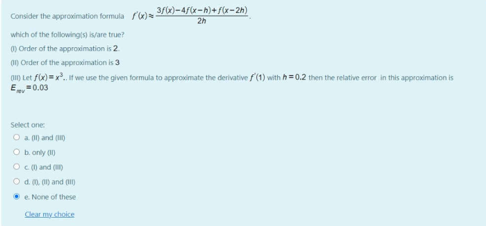 Solved Consider the approximation formula f'(x) 3f(x) – | Chegg.com