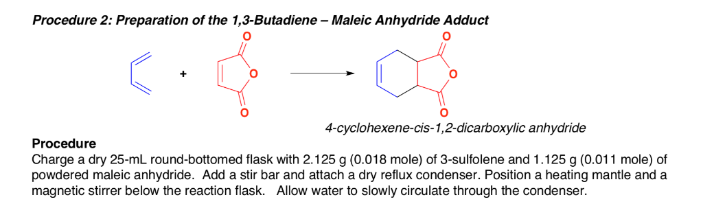 Solved Option #1: The reaction of maleic anhydride with | Chegg.com