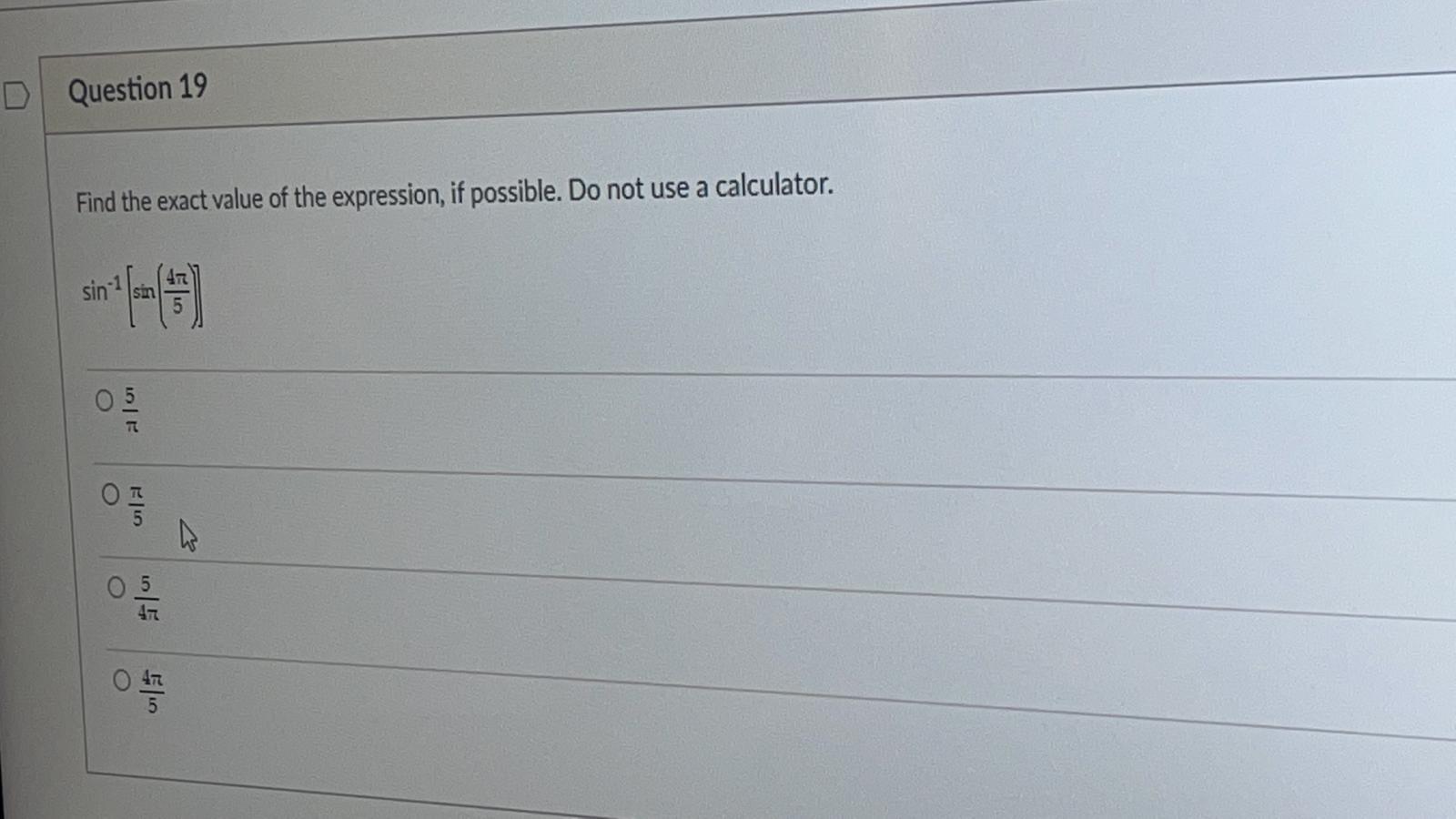 Solved Find the exact value of the expression DO NOT USE | Chegg.com